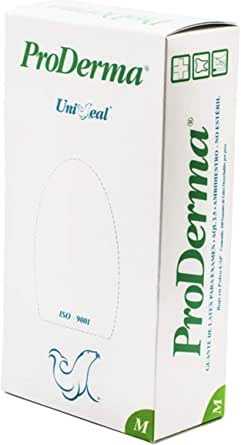 Guantes Latex 100pz Proderma Uniseal