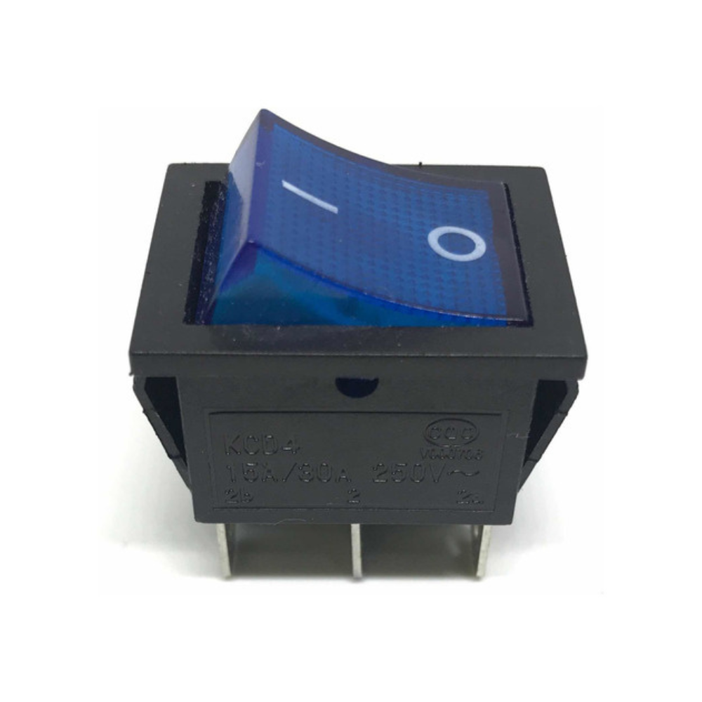 Interruptor Switch Luz Azul (4 Pines)