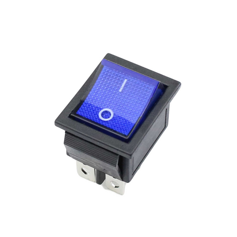 Interruptor Switch Luz Azul (4 Pines)