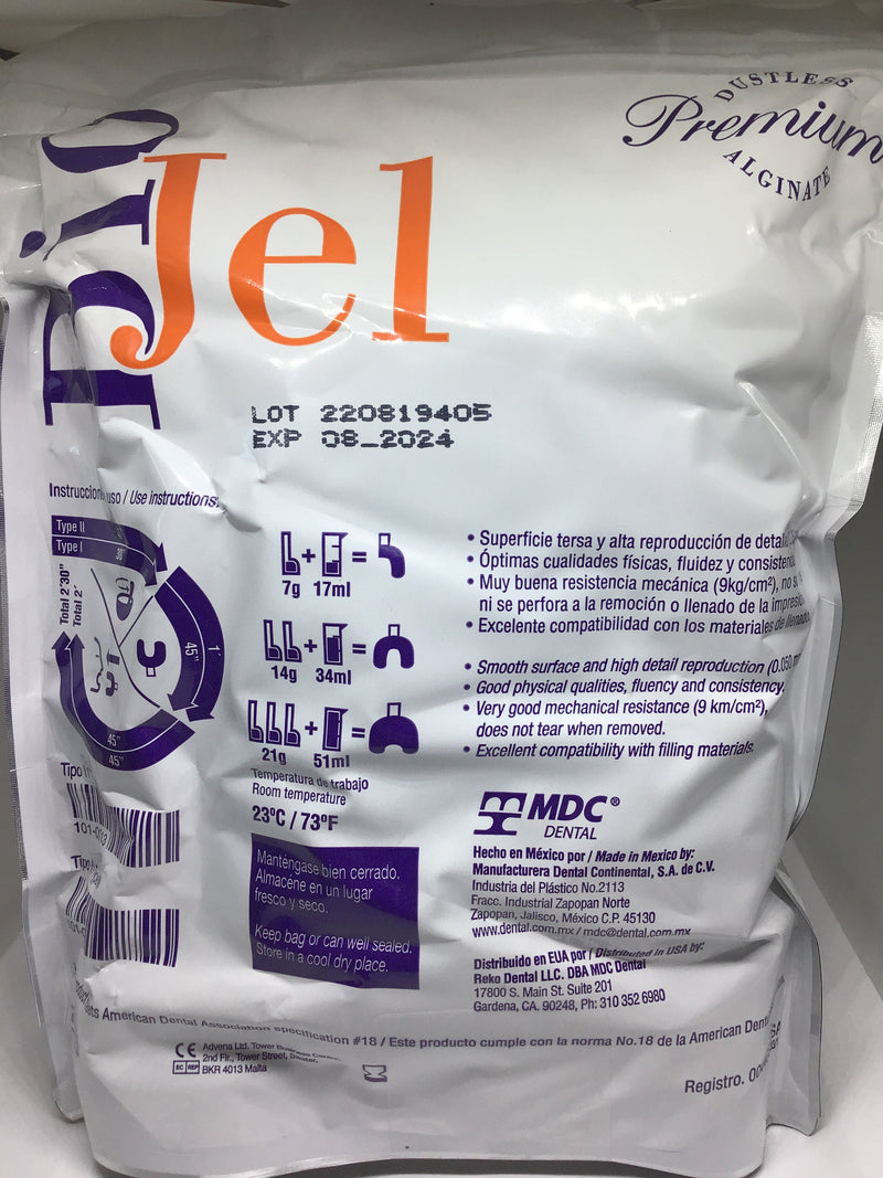 Alginato Biojel Tipo ll 454 gr MDC